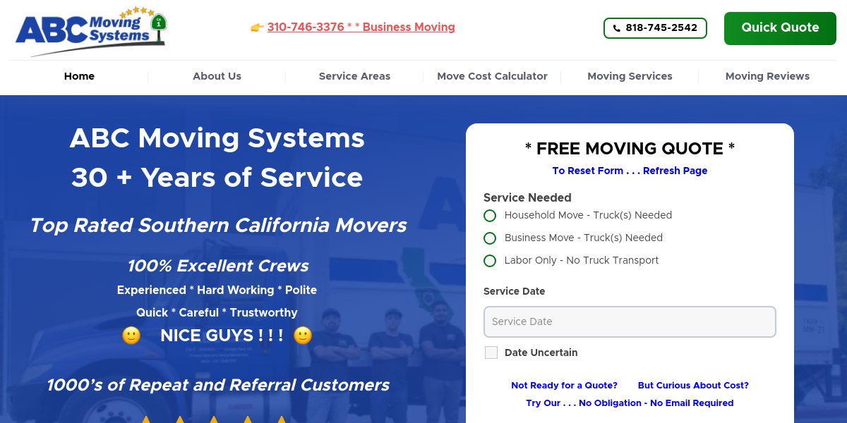 30 Best Moving Company Website Design