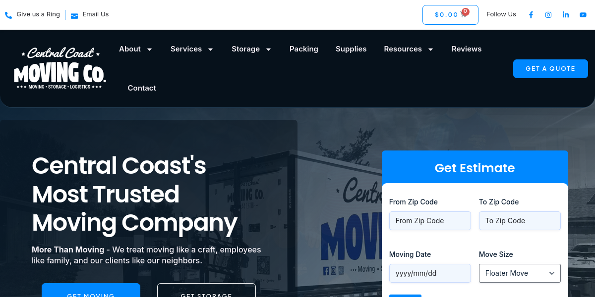 30 Best Moving Company Website Design