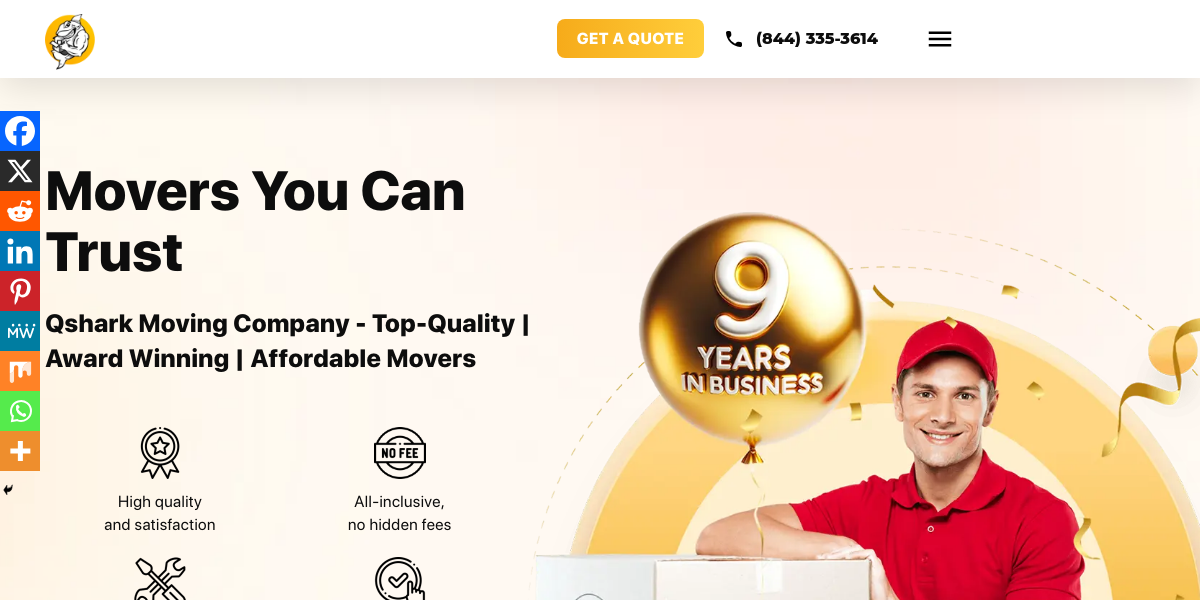 30 Best Moving Company Website Design